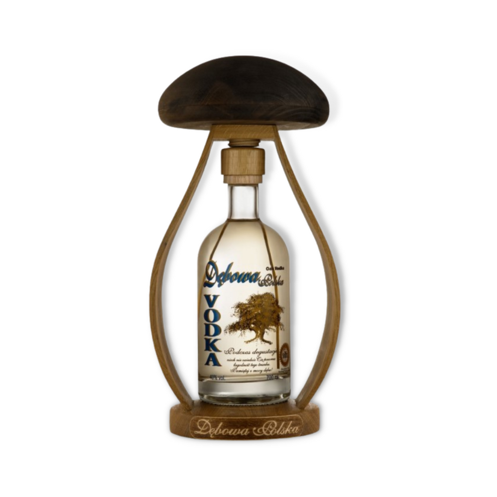 Debowa Oak Vodka with Wooden Mushroom 700ml (ABV 40%) – Luca Collections